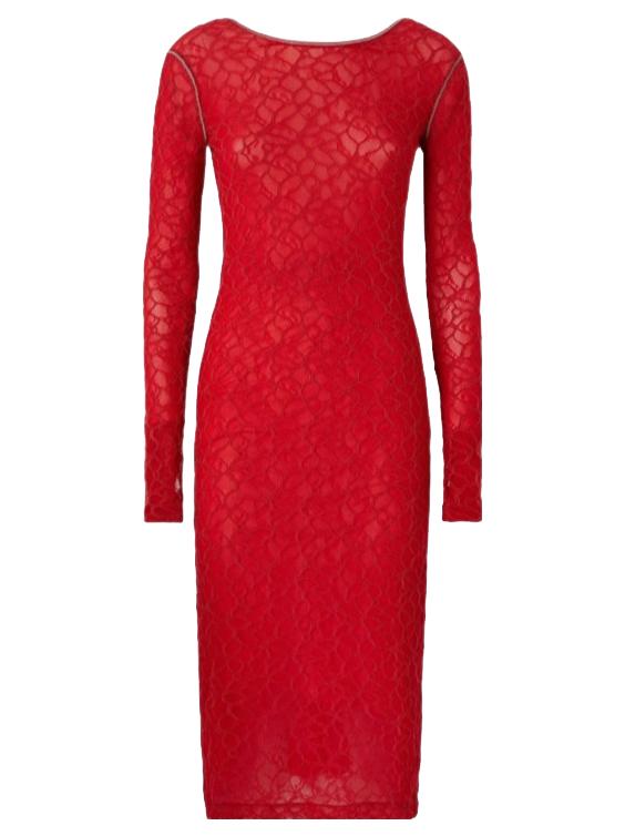 PINKO Pinko Aaron Lace Open Back Dress